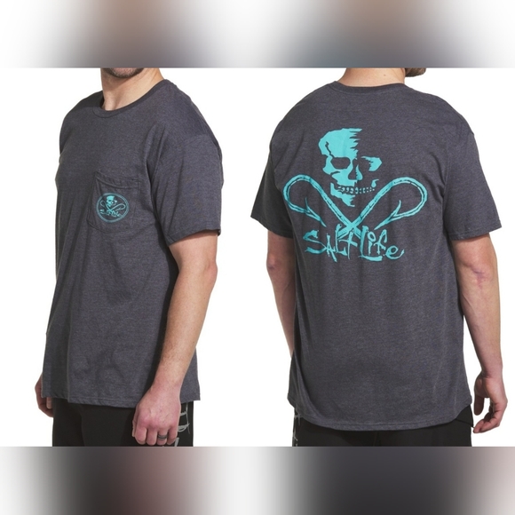 Salt Life | Shirts | Salt Life Mens Skull And Hooks Tshirt | Poshmark